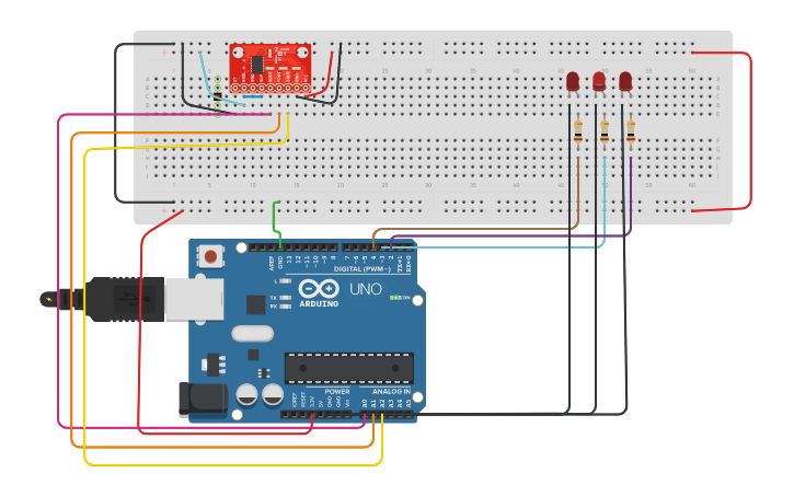 Circuit design Giroscopio- - Tinkercad