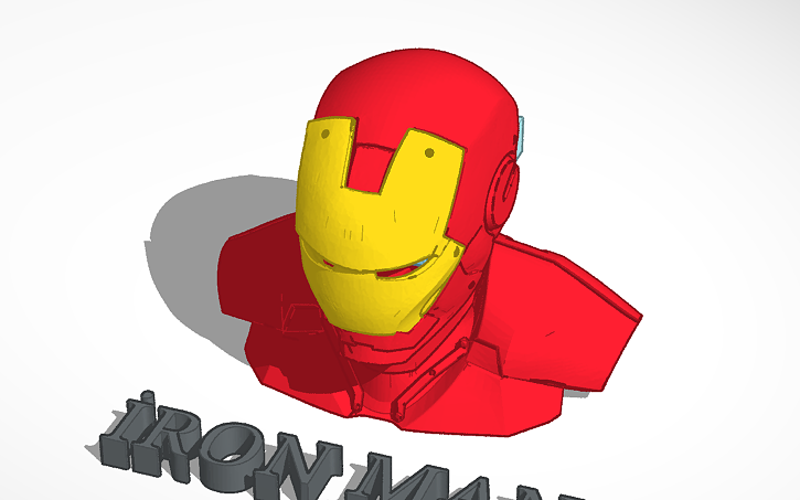 3D design iron man - Tinkercad