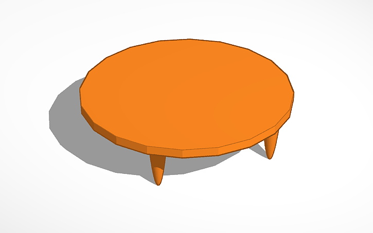 3D design Midcentury Coffee Table - Tinkercad