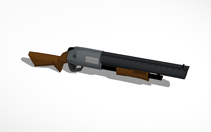 3D design OG Pump Shotgun fortnite - Tinkercad