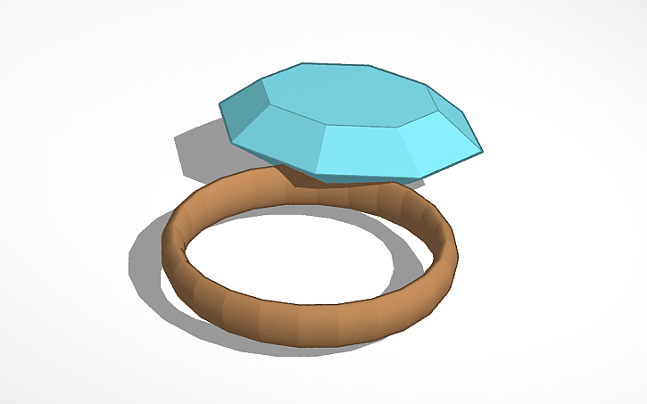 3D design Diamond Ring | Tinkercad