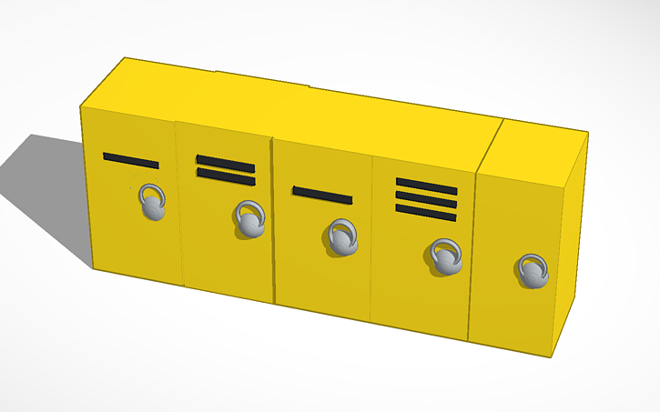 3D design locker - Tinkercad