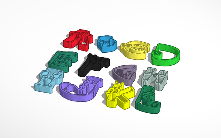 3D design Alphabet Lore Scribble - Tinkercad