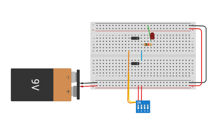 Circuit Design Or Gate Using Diode Tinkercad