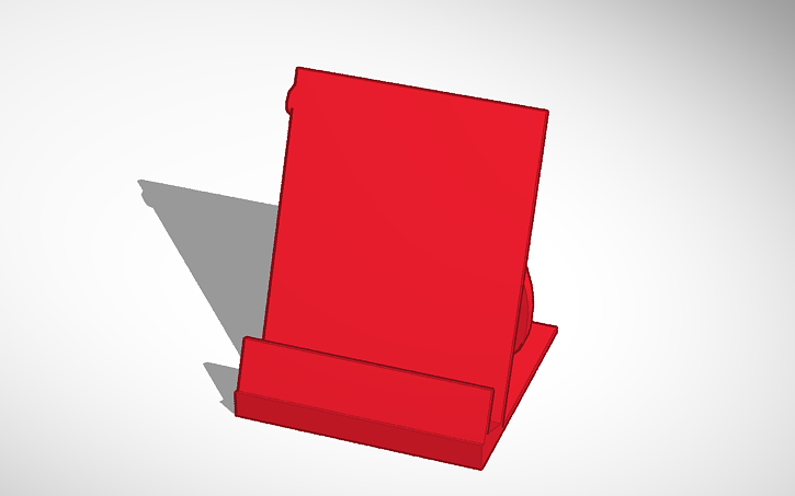 3D design phone stand-kyla petty - Tinkercad