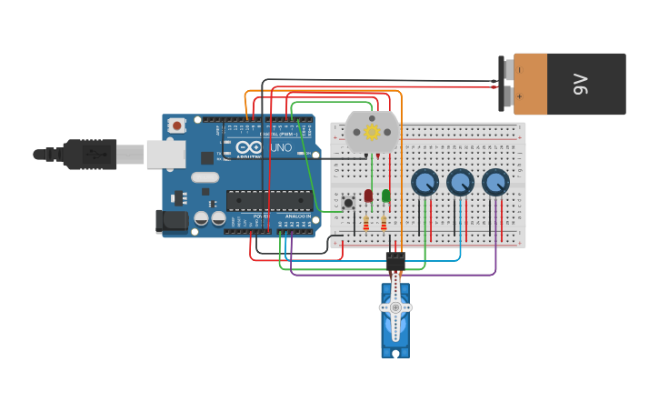 Circuit design Copy of Magnus Boat - Tinkercad