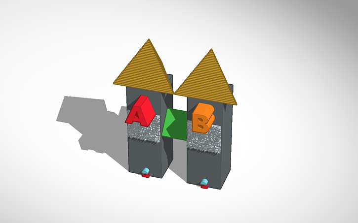 3D design Twin Tower | Tinkercad