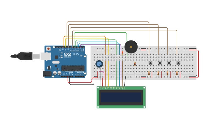 Circuit design Digital Watch - Tinkercad