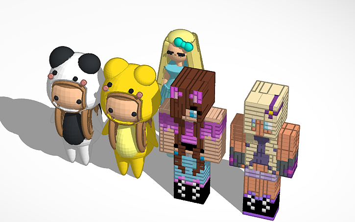 3D design ALL OF MY GIRL DESIGNS | Tinkercad