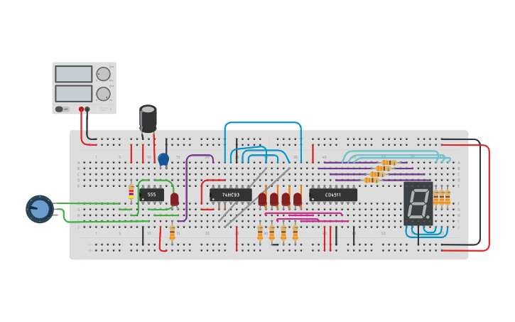 Circuit Design Contador Mod 10 Tinkercad