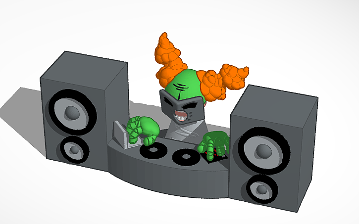 3D design DJ Clown | Tinkercad