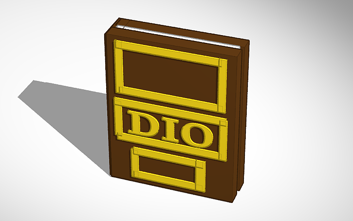 3d Design Dio Diary Tinkercad