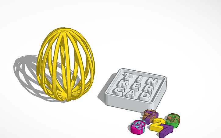 3D design Lesson: Egg decoration result | Tinkercad