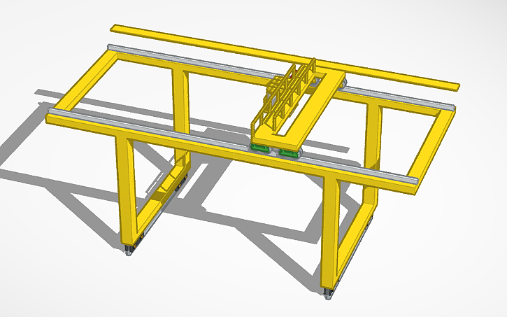 3D design container gantry crane - Tinkercad