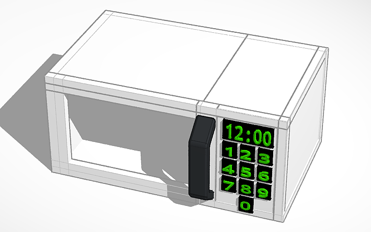 3D design Microwave - Tinkercad