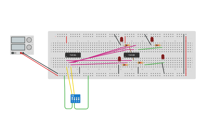 Circuit Design 2 To 4 Decoder Tinkercad