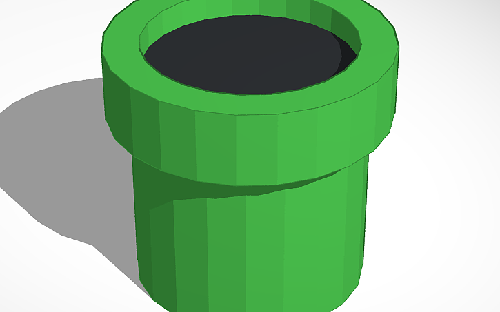 3D design Super Mario Bros. Pipe 3D Model - Tinkercad
