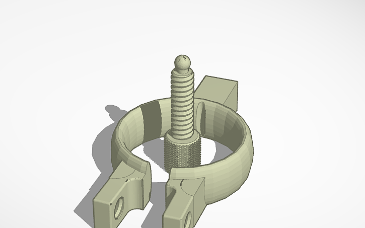 3D design Tesla Coil Clamp - Tinkercad