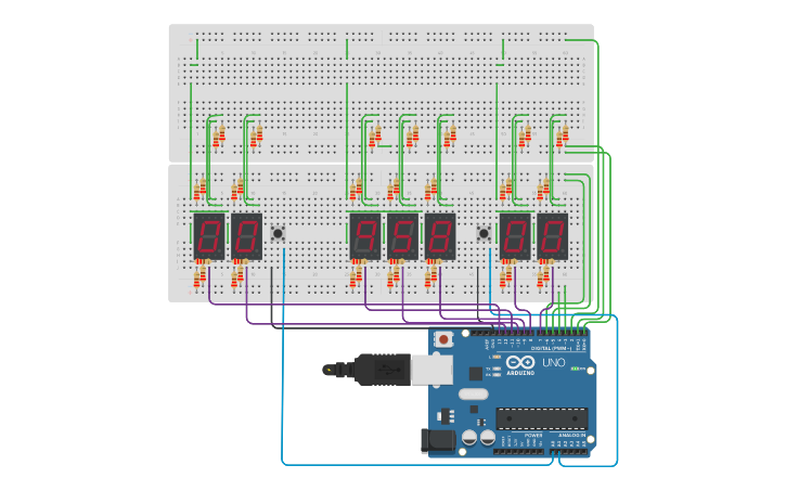 Circuit design Pratica 4 - Tinkercad