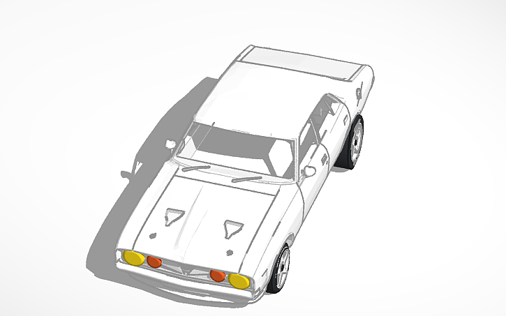 3D design Ford Falcon Dragster - Tinkercad