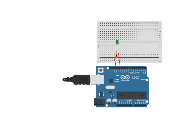 Circuit design KKG-Robotik: Übung 5 - SOS - Tinkercad
