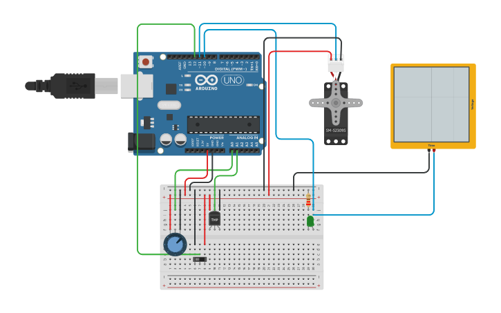 Circuit Design Copy Of Sensors And Actuators With Arduino Tinkercad