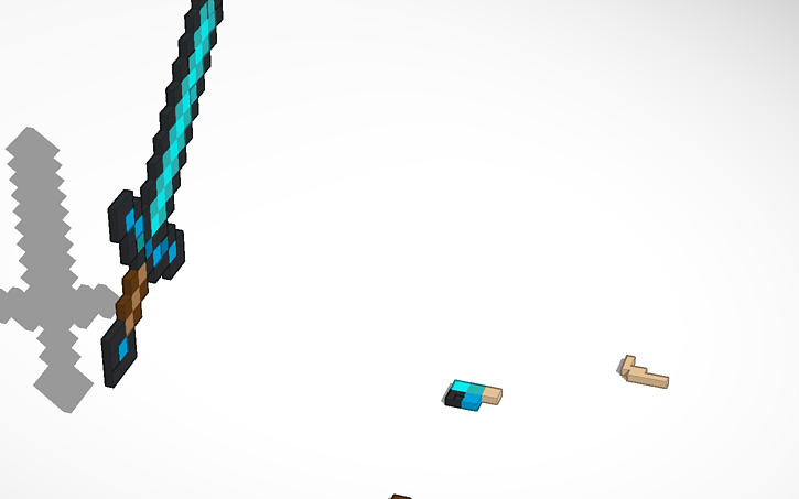 3D design Minecraft Pixel Art | Tinkercad