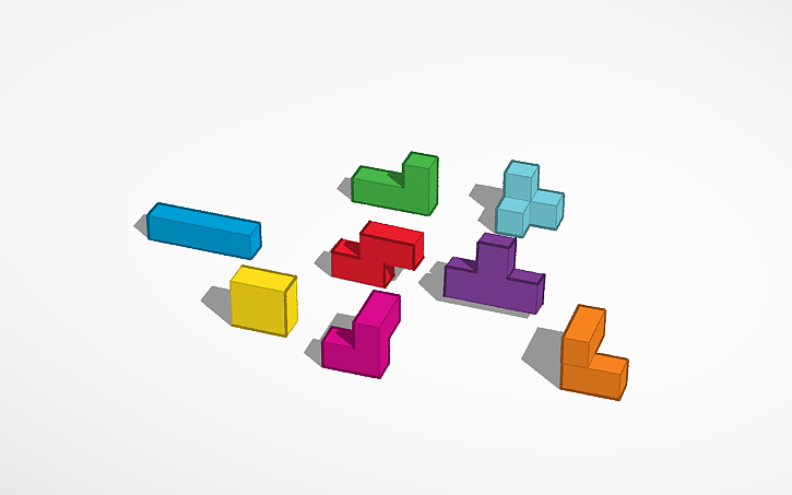 3D design TETRIS - Tinkercad