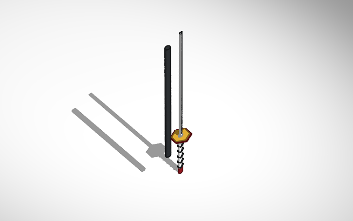3D design Demon Slayer Tomioka Giyyu Sword - Tinkercad