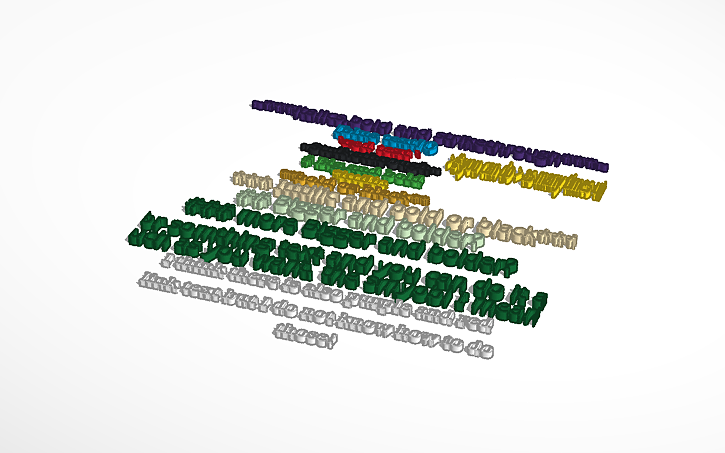 3D design The ways of text! - Tinkercad