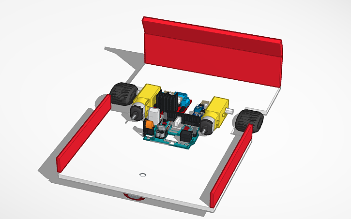 3D design Sumobot - Tinkercad