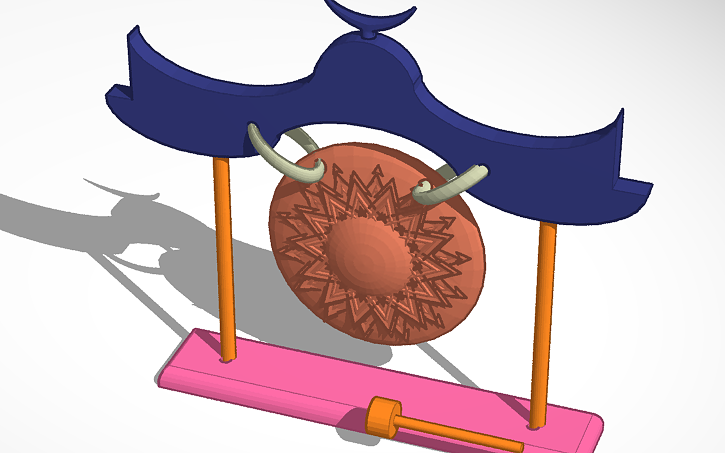 3D design Gong Chino | Tinkercad