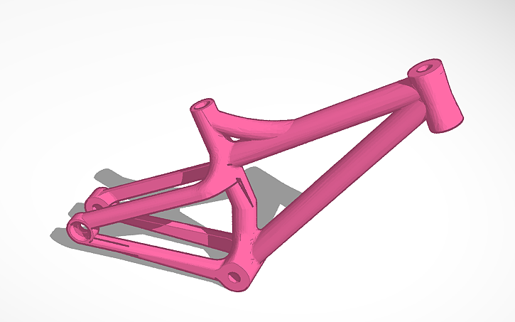 3D design Down Hill Bike Frame - Tinkercad