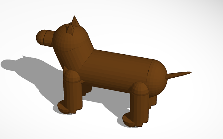 3D design Dog - Tinkercad