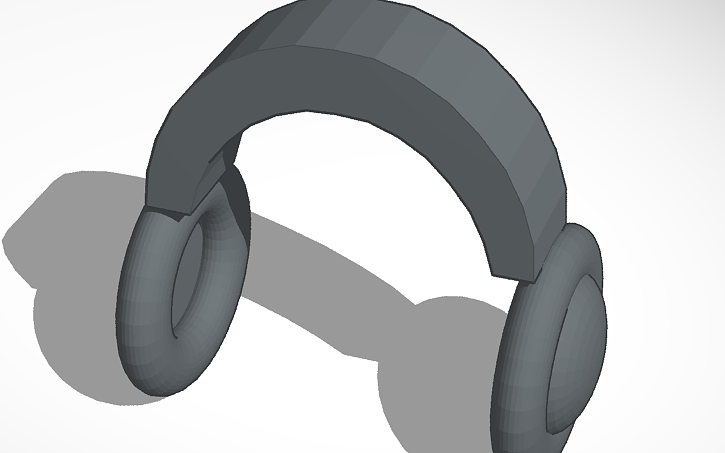 3D design Headphones - Tinkercad
