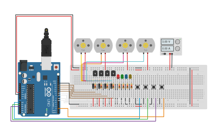 Circuit design Vending Machine | Tinkercad