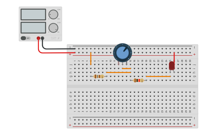 Circuit Design Led Con Potenciometro Tinkercad