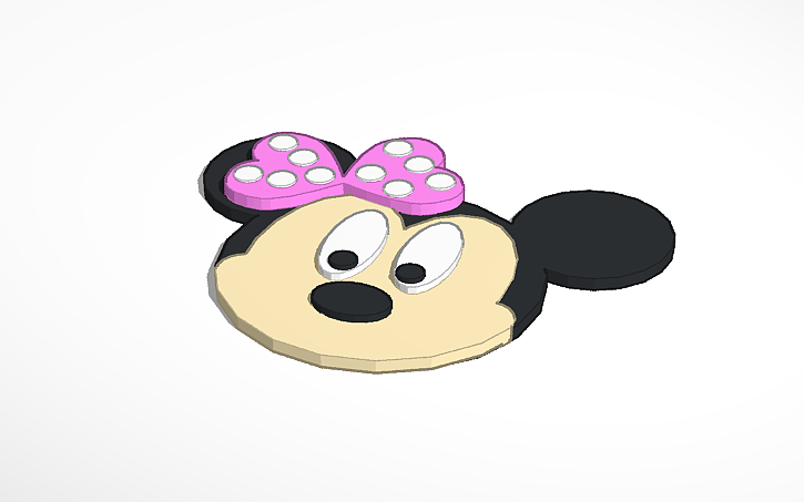 3D design Mini Mouse - Tinkercad