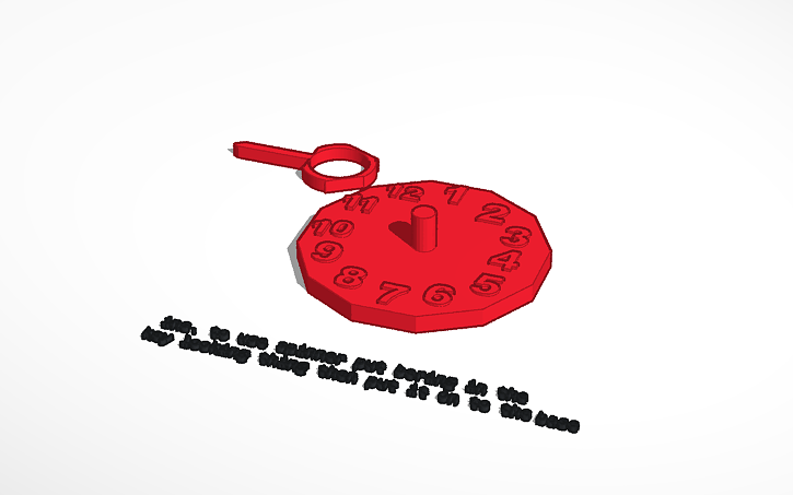 3D design board game spinner - Tinkercad