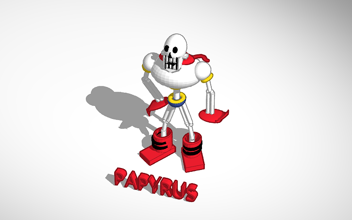 3D design Papyrus - Tinkercad