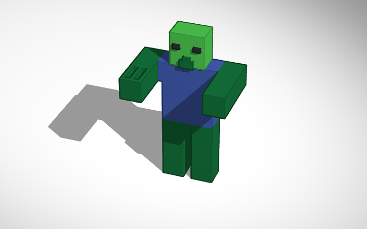 3D design Minecraft Zombie - Tinkercad