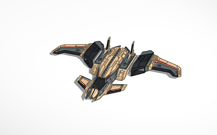 3D design Sci-fi Jet - Tinkercad
