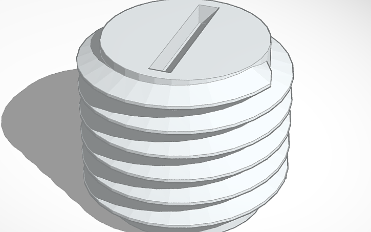 3D design Oil Fill Plug 2.0 - Tinkercad