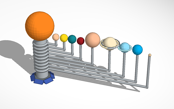 3D design 3d solar system - Tinkercad