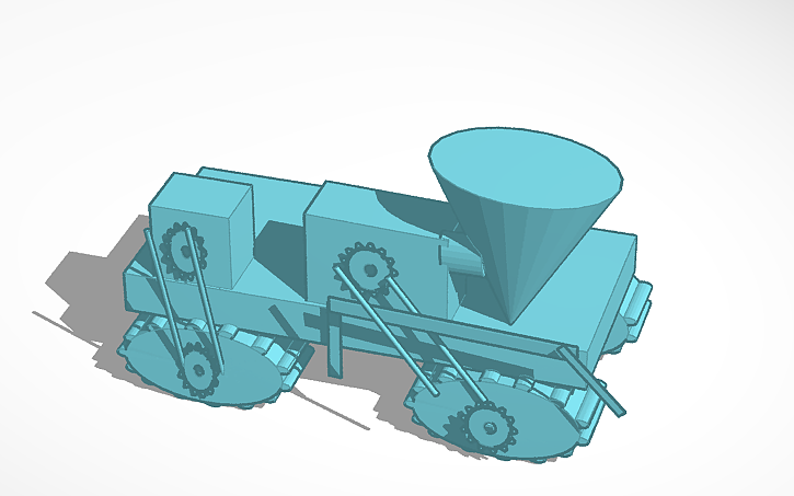 3D design Seed Sowing machine - Tinkercad