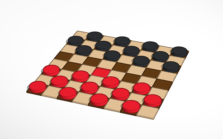 3D design Checkerboard | Tinkercad