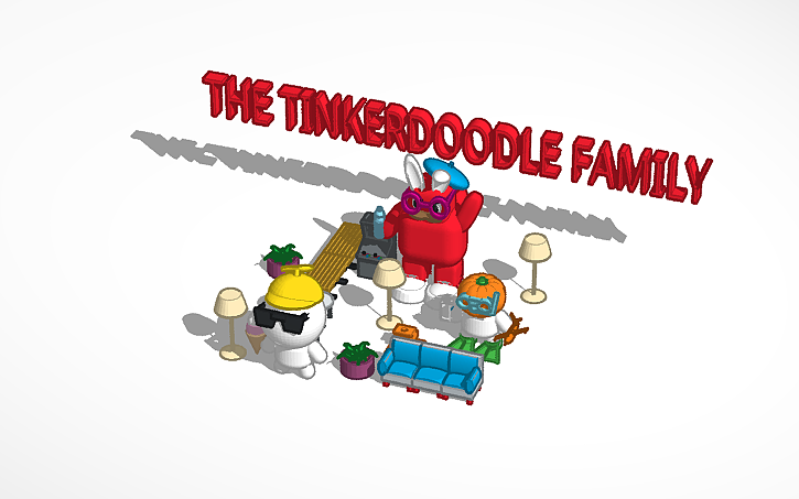 3D design Tinkerdoodle family | Tinkercad