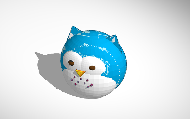 3D design Alice Owl Plush Toy - Tinkercad