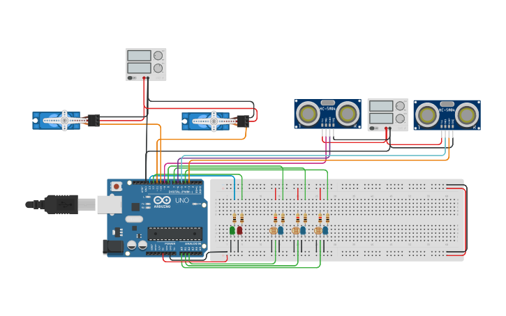 Circuit design Practica 5-B - Tinkercad