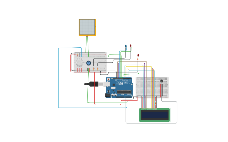 Circuit design monitor signos vitales - Tinkercad